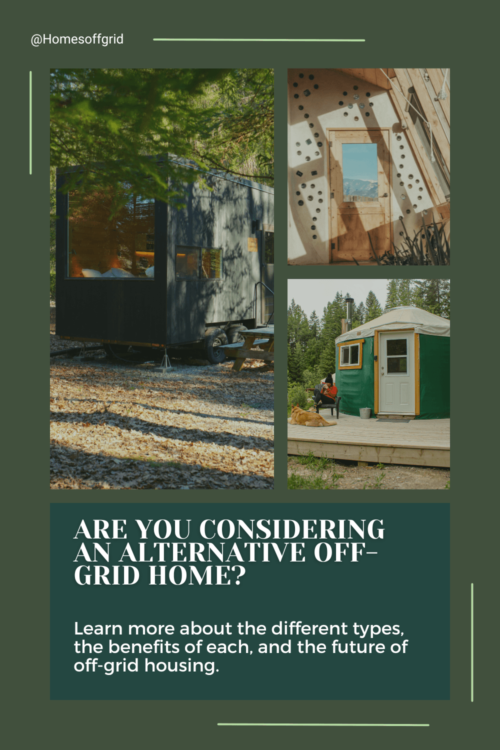 Alternative Off-Grid Homes: A Guide to Non-Traditional Housing - Homes ...